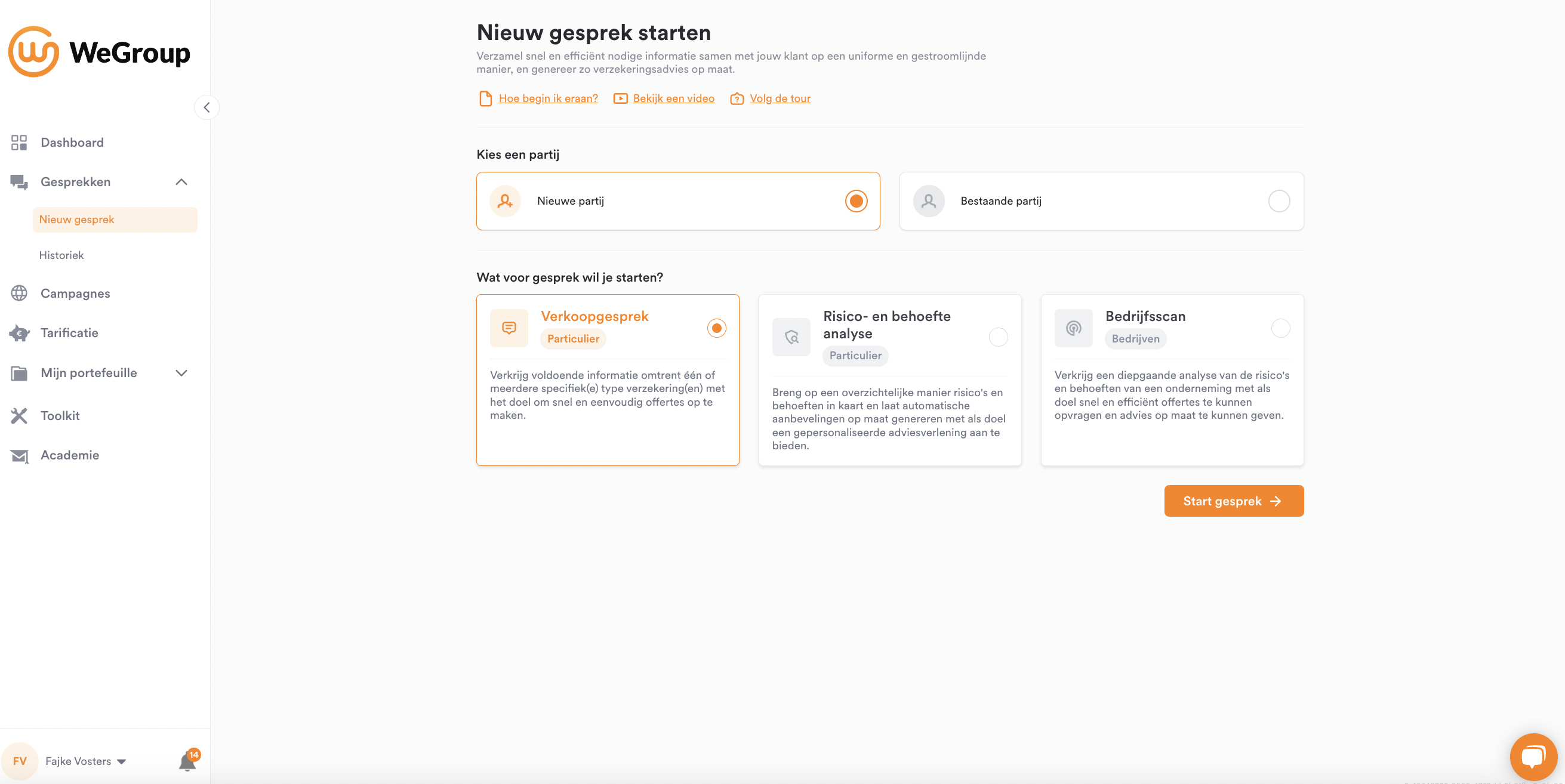 Aan de slag met het Verkoopgesprek